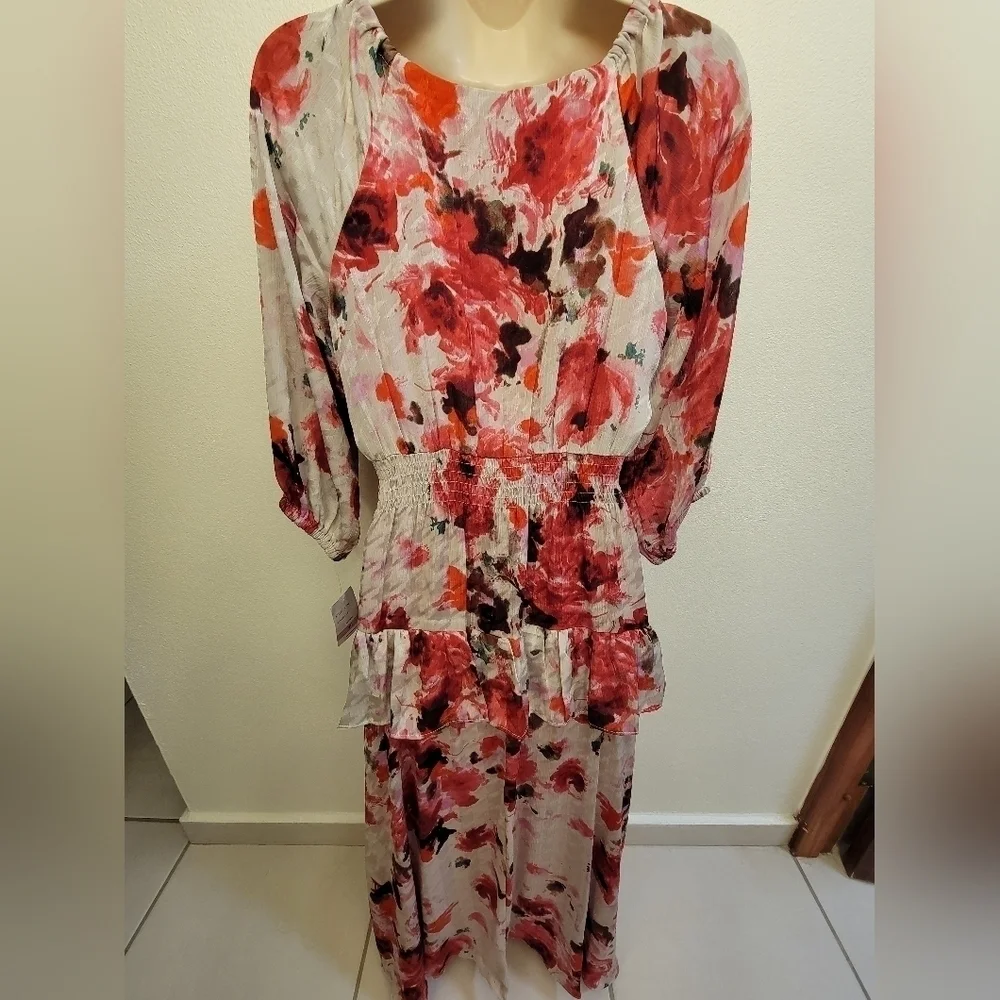 Taylor | Dresses | Nwt Taylor Floral Midi Dress | Poshmark
